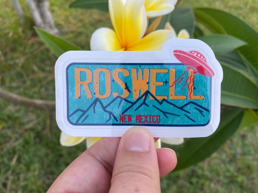 Roswell New Mexico Sticker, Roswell UFO Roswell NM Stickers Space Alien ...