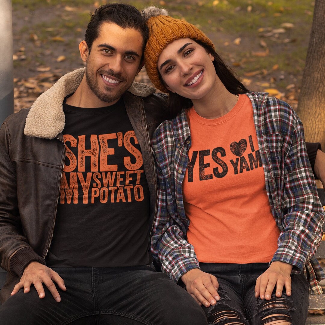 She's My Sweet Potato I Yam Shirt, Funny Thanksgiving Shirts, Couples ...