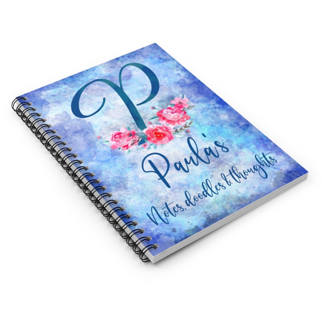 Personalized Notebook for Women Notes Doodles Thoughts Spiral | Etsy