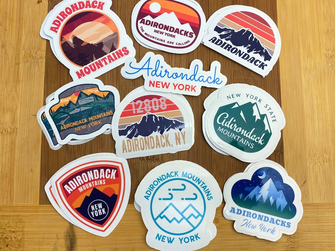 Adirondack Sticker Adventure Adirondack NY Sticker Travel Sticker ...