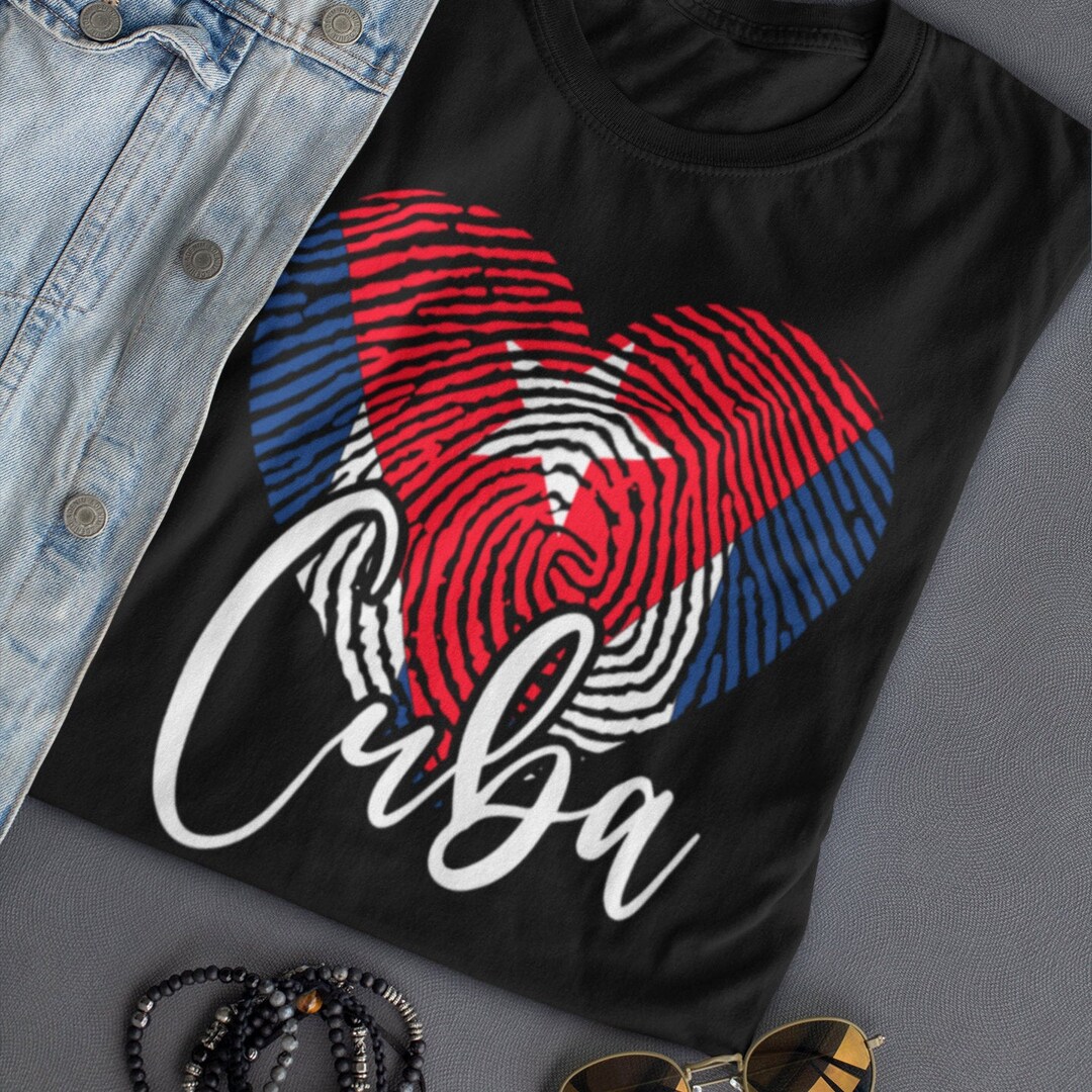 Camisa Cuba, Camiseta Bandera Cuba, Corazón Cuba, Patria Y Vida, Amor Cubano, Mujer Latina ...