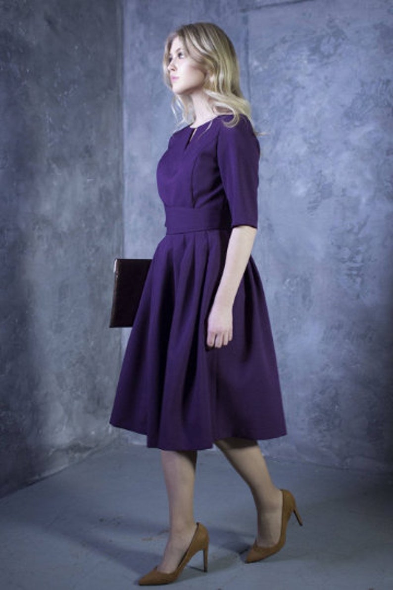 Robe violette robe de demoiselle dhonneur violette - Etsy France