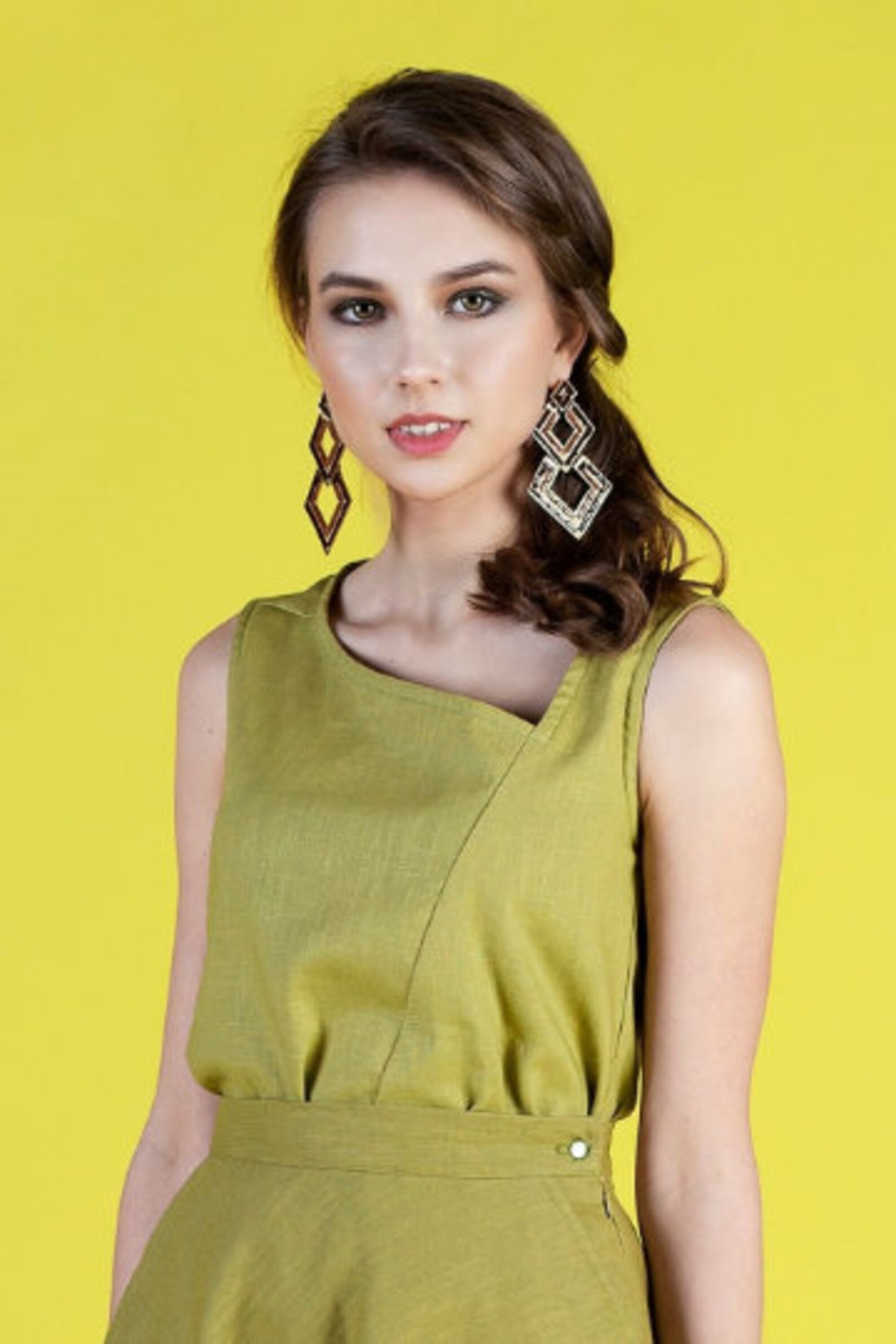 Raspberry Top, Red Top, Tank Top, Summer Top, Linen Top, Plus Size ...