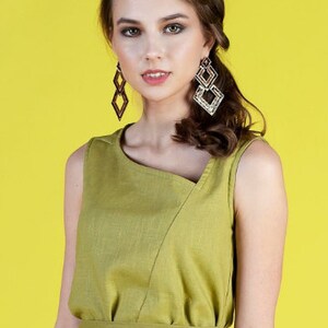 Raspberry Top, Red Top, Tank Top, Summer Top, Linen Top, Plus Size ...