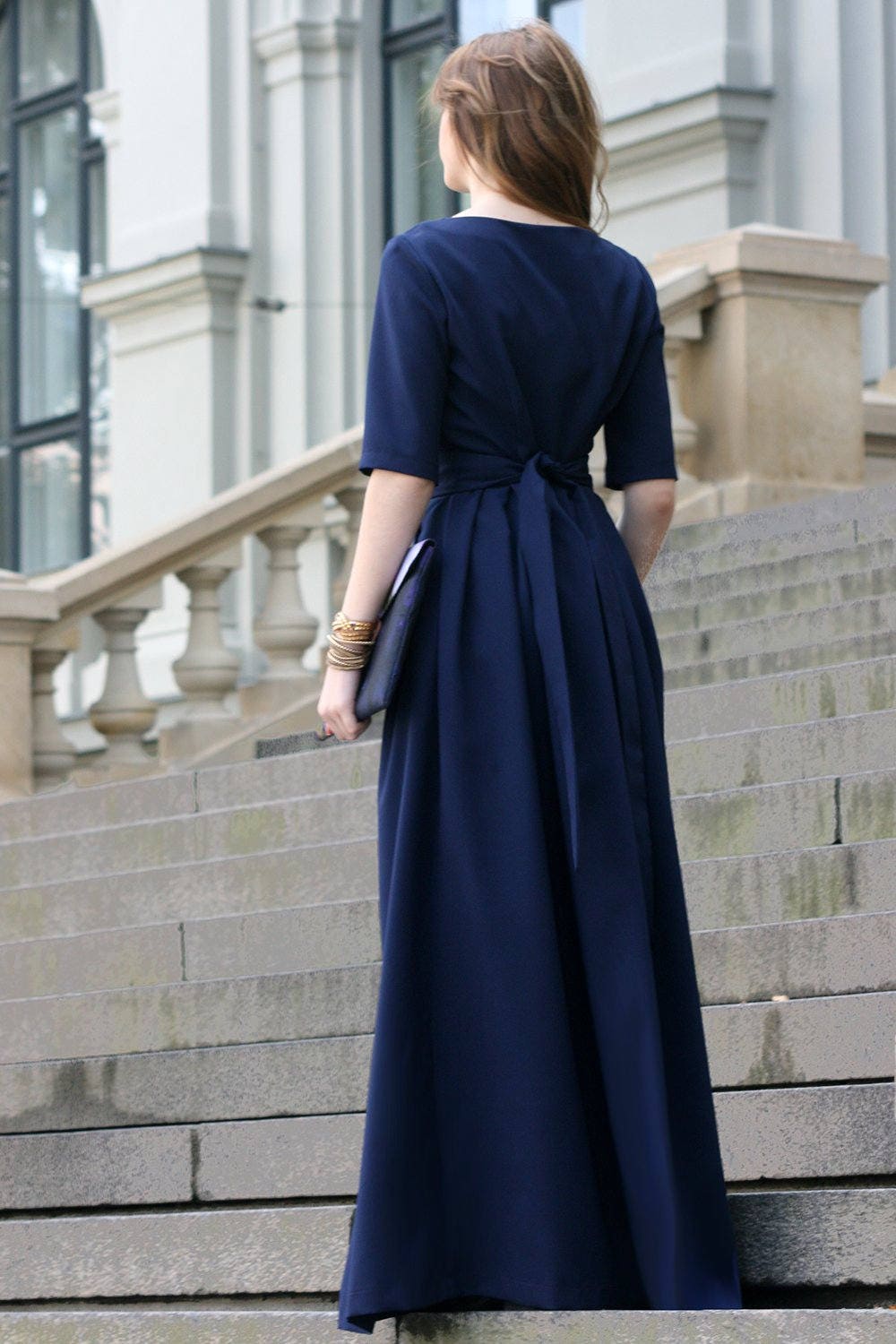 Casual Dark Blue Dress