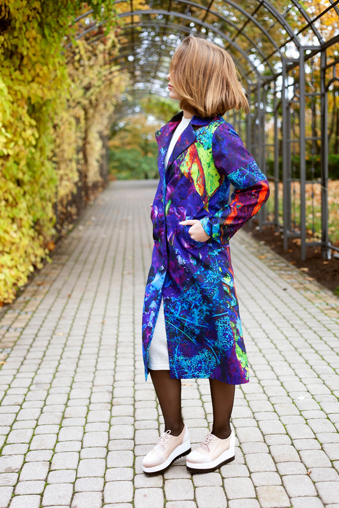 Jacket Women Floral Jacket Winter Jacket Plus Size - Etsy