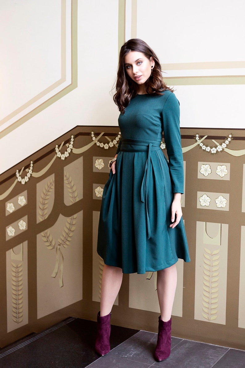 Emerald Dress, Cocktail Dress, Evening Dress, Plus Size Clothing ...