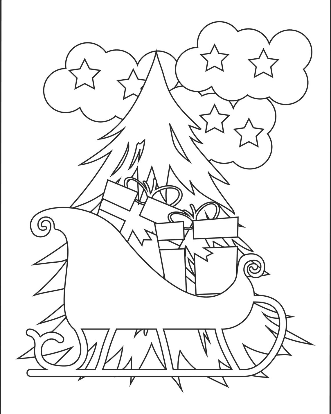 Kids Printable Colouring Christmas Collection 25 Pages - Etsy