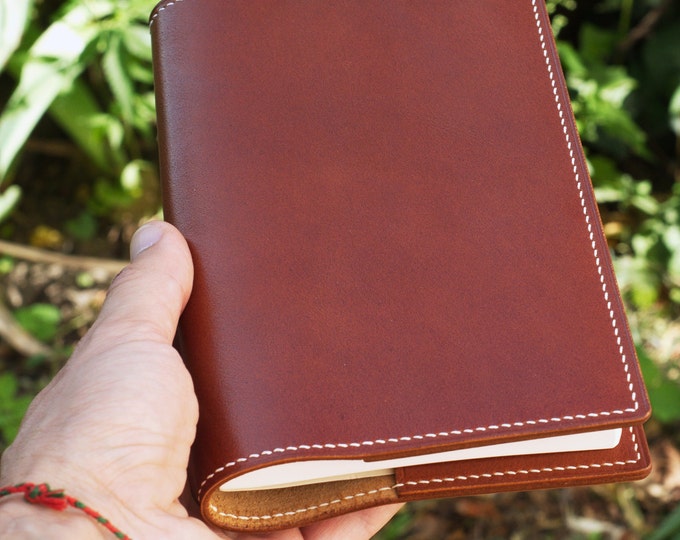 B6 Leather Nanami Cafe Note Cover Tomoe River Notebook Refillable B6 ...