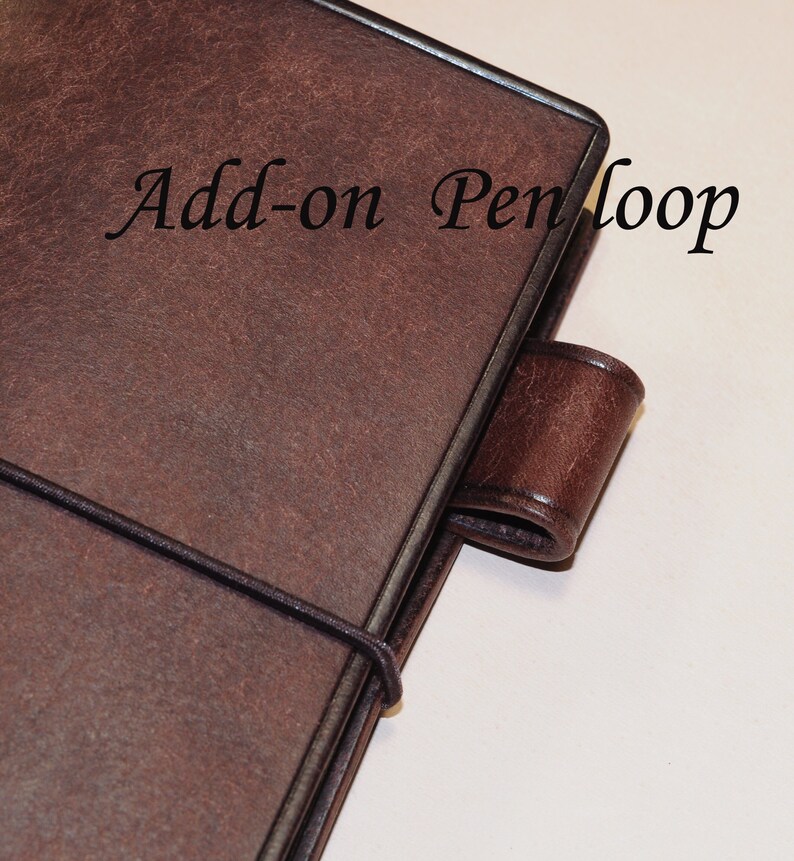 Add-on Leather Pen Loop for Travelers Notebook Leather Pen - Etsy