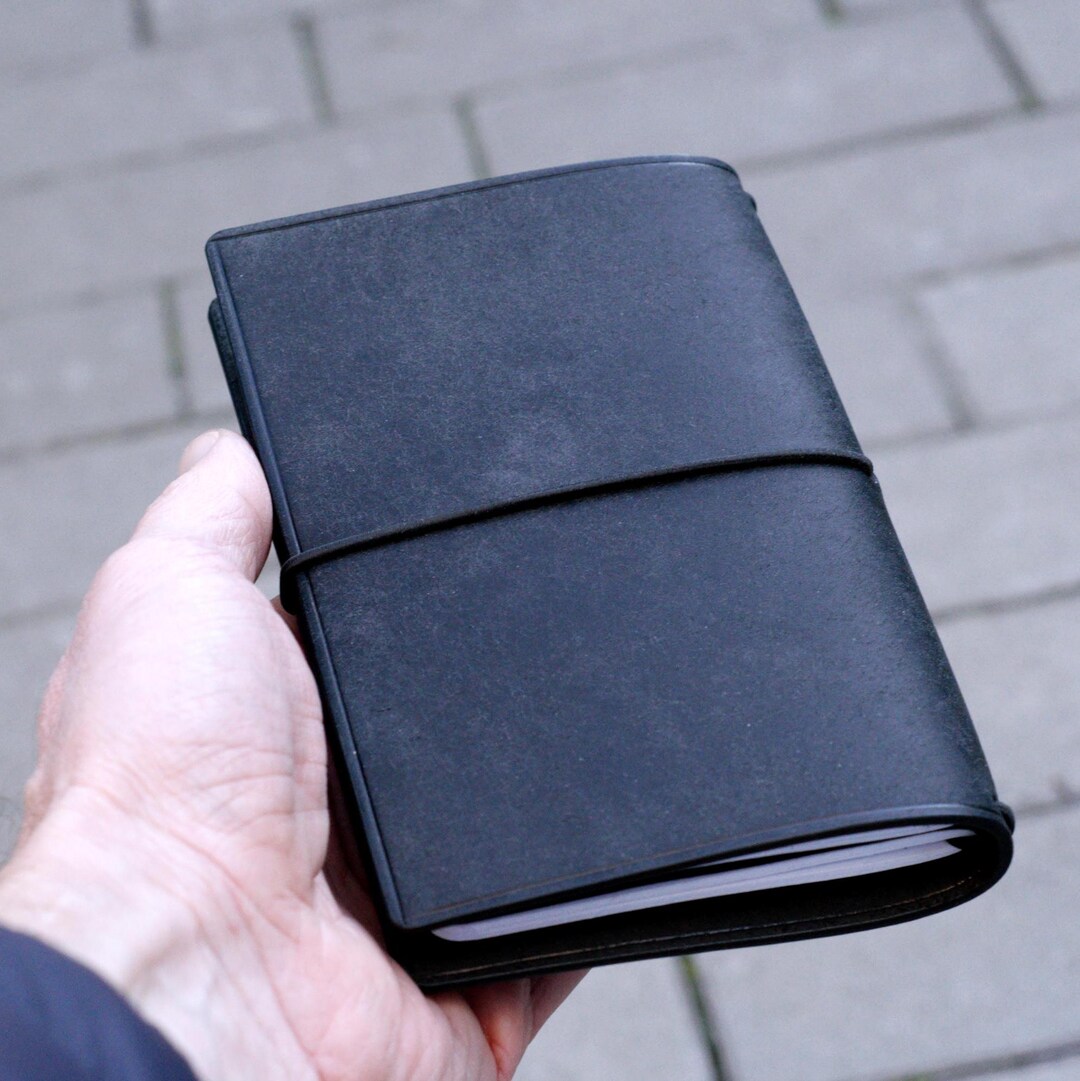 Personalized Leather Pocket Travelers Notebook Field Notes or Moleskine ...