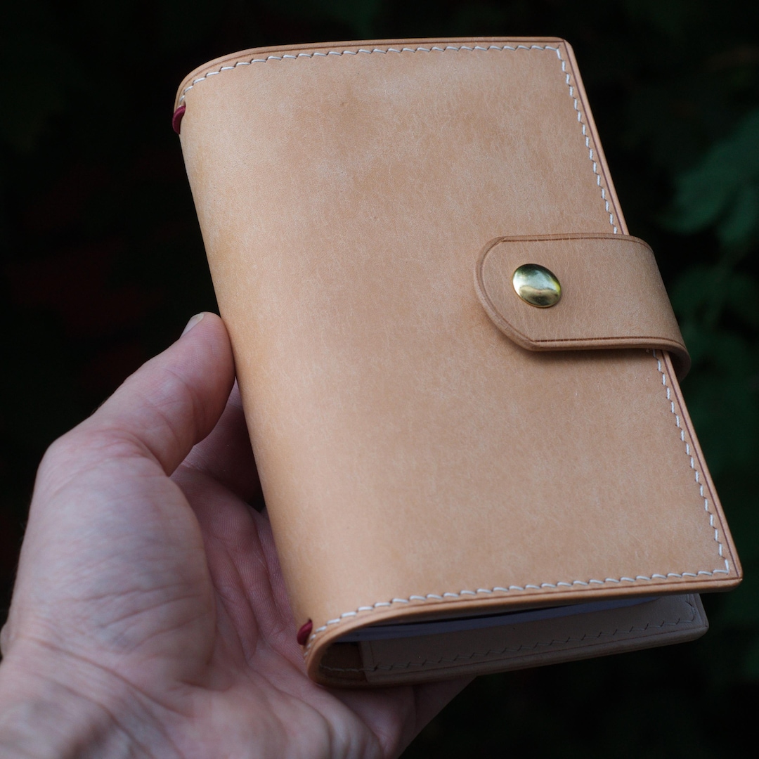 Personalized Leather Pocket Travelers Journal Field Notes Cover ...