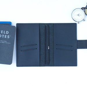 Leather Personalized Black Pocket Journal Cover Field Notes Travelers ...