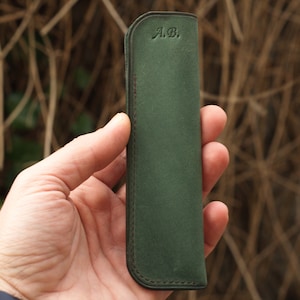 Leather Personalized Pen Case, Fountain Pen Case, Leather Pen Holder ...