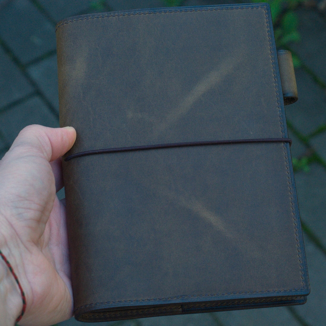 B6 Genuine Leather Personalized Notebook Cover Refillable B6 Stalogy ...