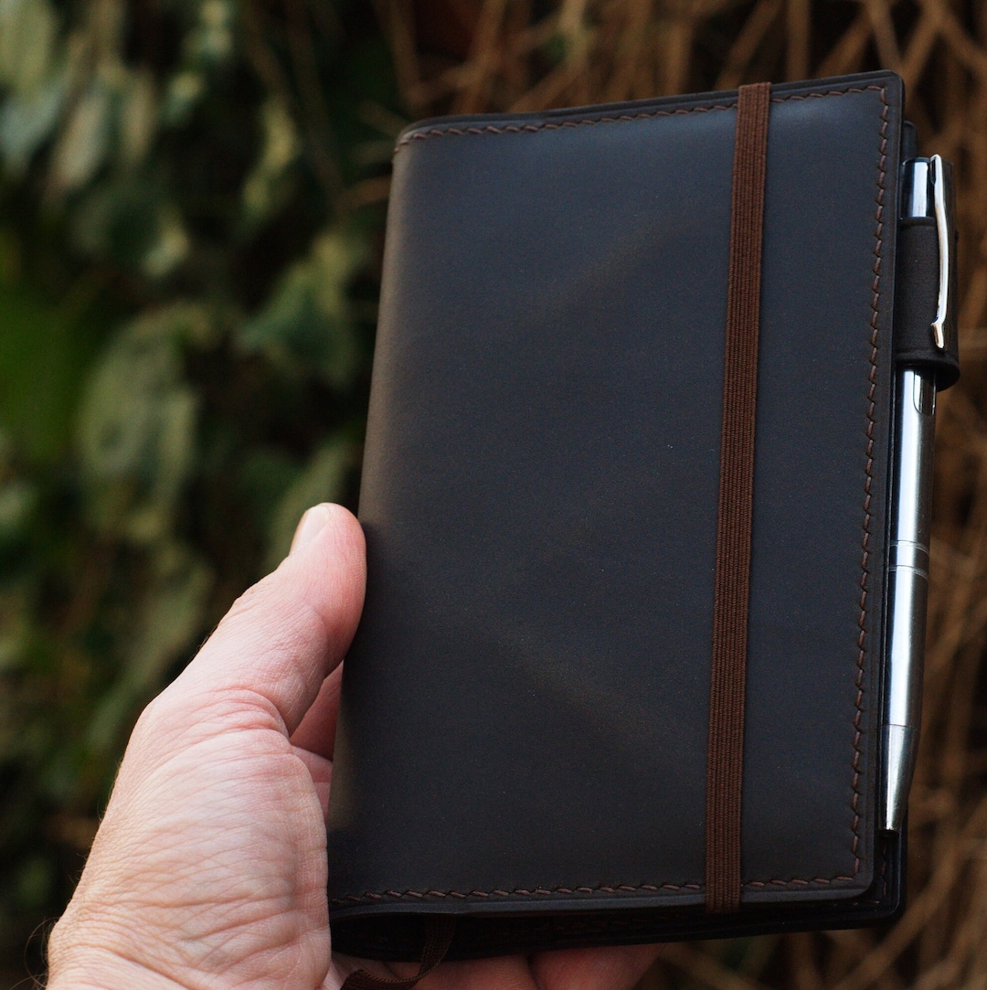 Personalized Pocket Leather Journal Cover A6 Leuchtturm Moleskine ...