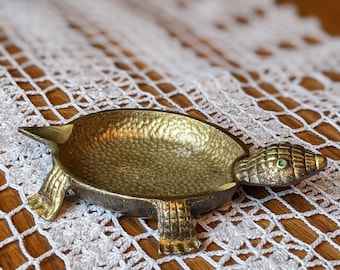 Brass Ashtray Turtle - Etsy