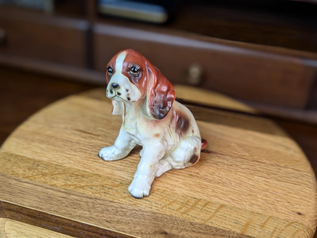 Lefton Ceramic Springer Spaniel Dog Figurine, Vintage - Etsy