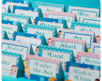 Mermaid Food Labels | Etsy