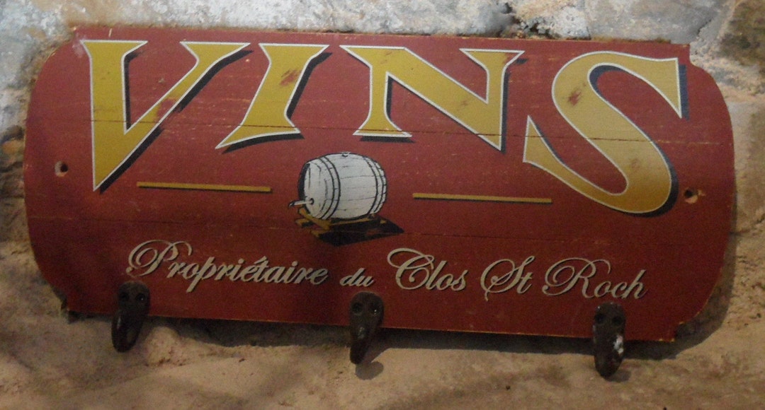 Vintage Wooden Coat Hook Rack,vintage French Hook Rack,wooden Rack for ...