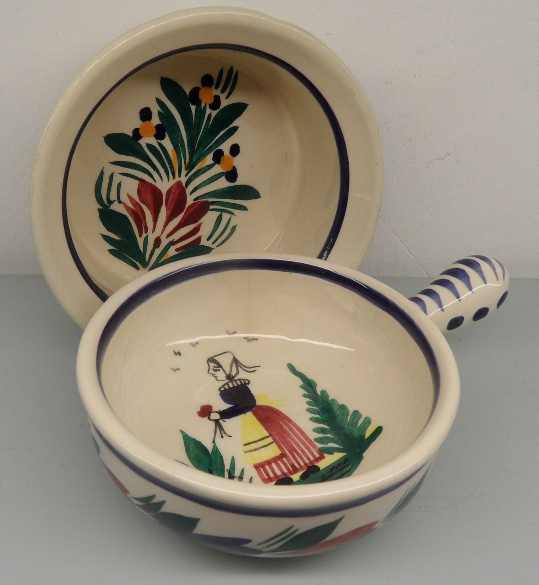 Quimper Hand Painted Dishes,quimper Dishes,quimper Trinket Dishes ...