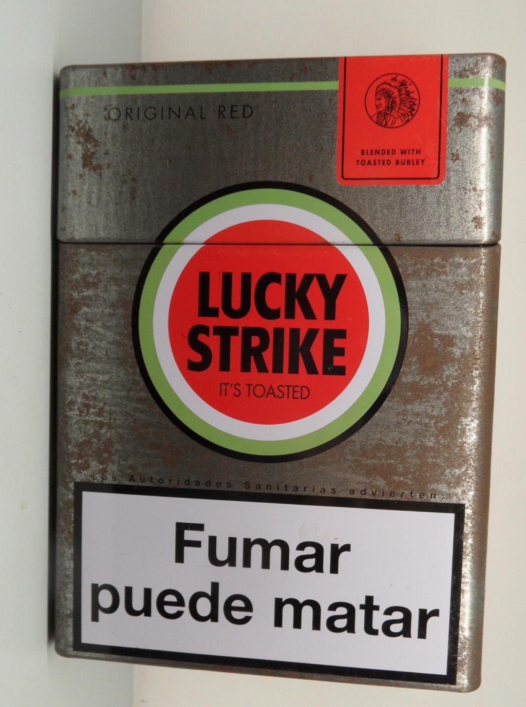 Lucky Strike, Vintage Lucky Strike Tin, Large Lucky Strike Tin ...