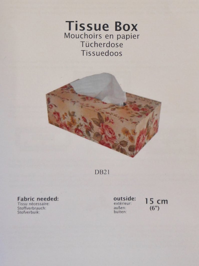 DIY Kit Tissue Box 9.3 X 7.7 X 3 237 X 12 - Etsy