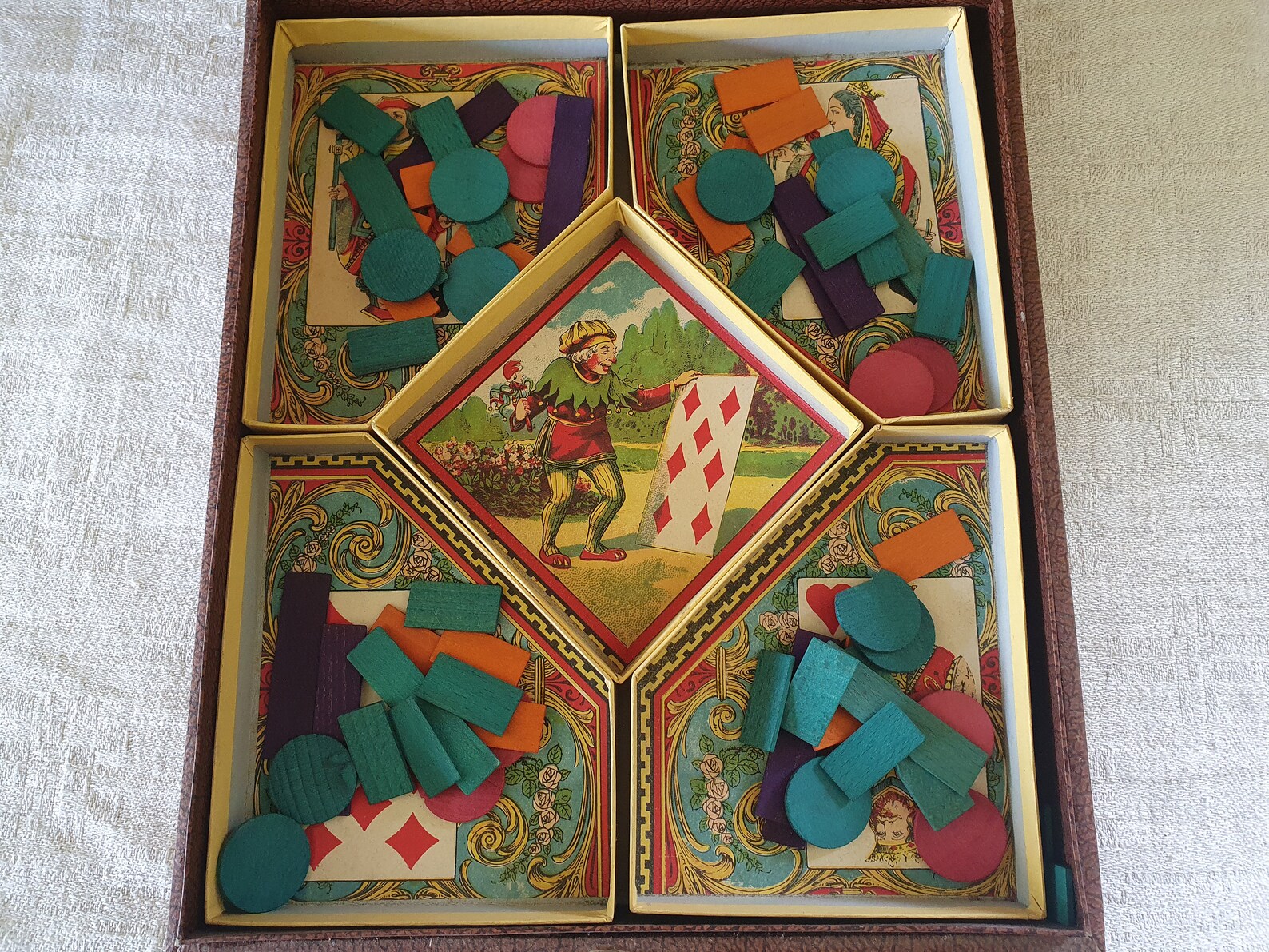 Nain Jaune, Game With Tokens, Antique French - Etsy