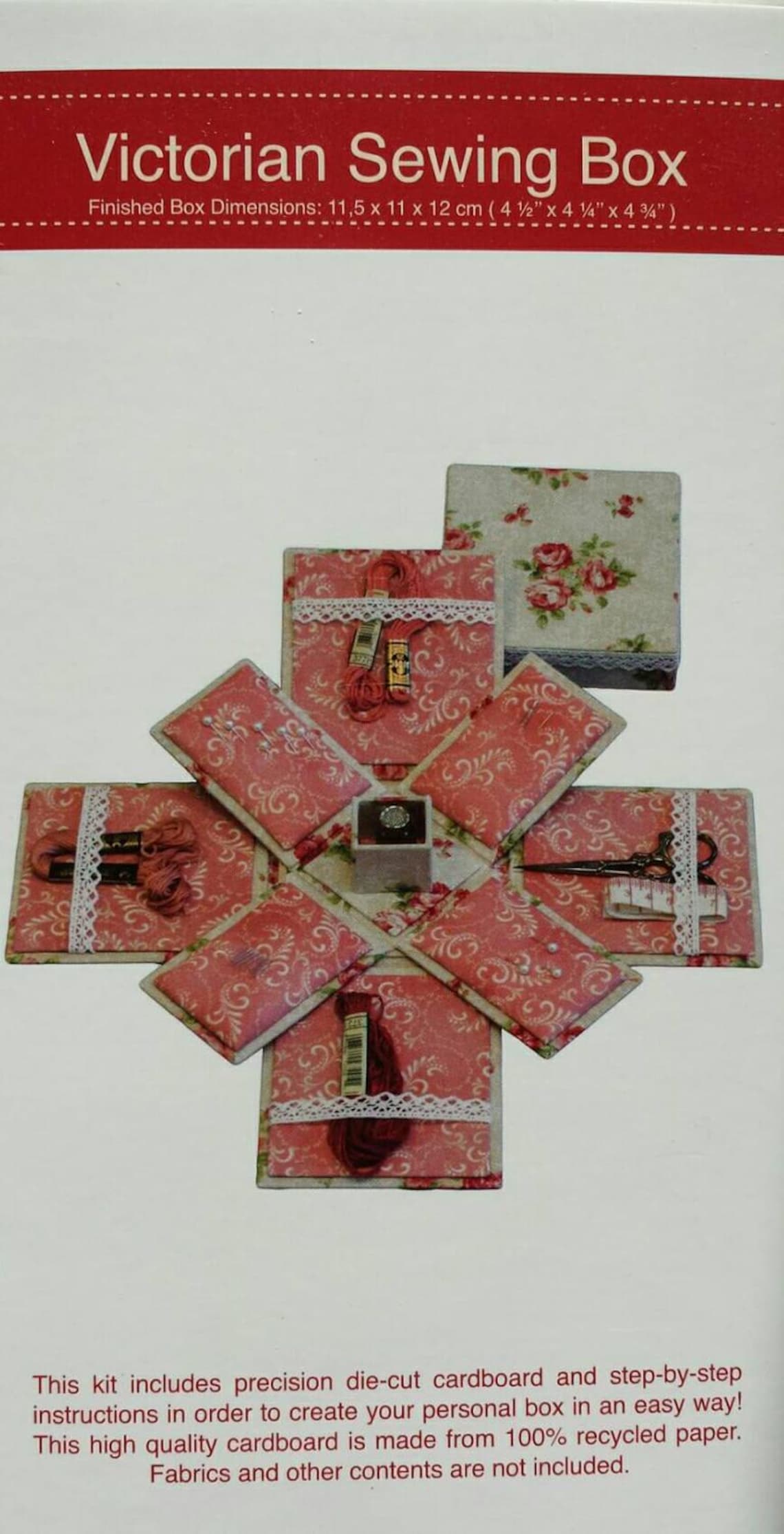 DIY Kit Victorian Sewing Box 4.3 X 4.3 X 4.3 - Etsy