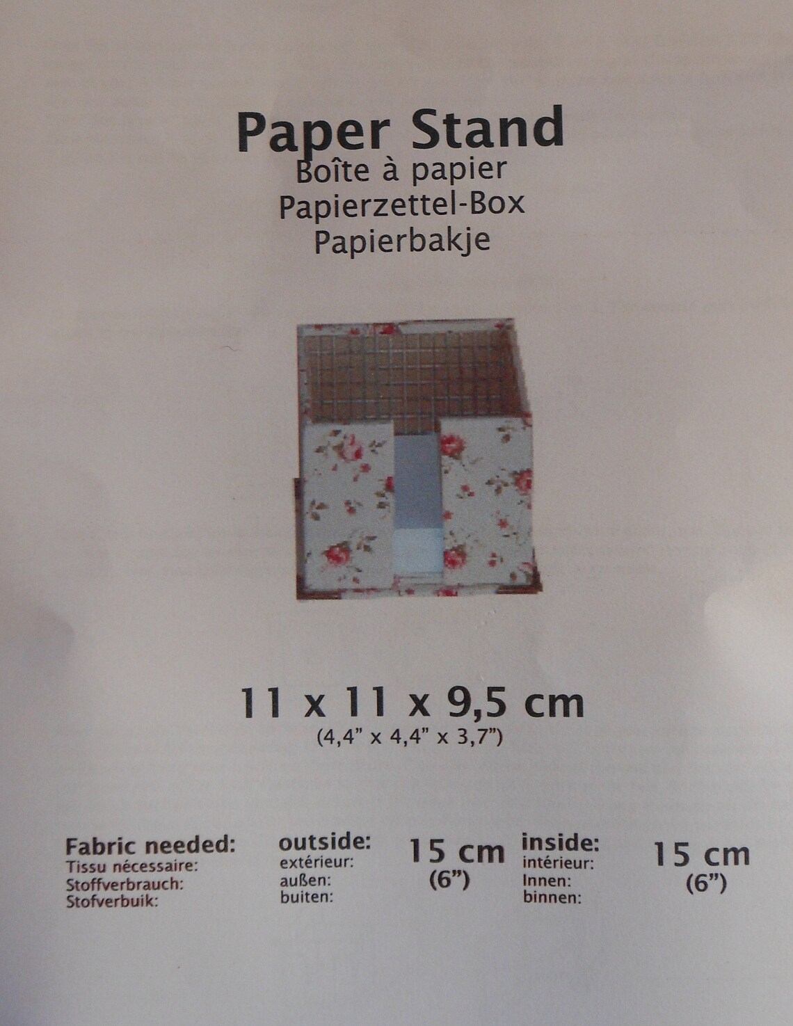 DIY Kit Paper Stand or Desk Organizer, Fabric Covered Cartonnage - Etsy