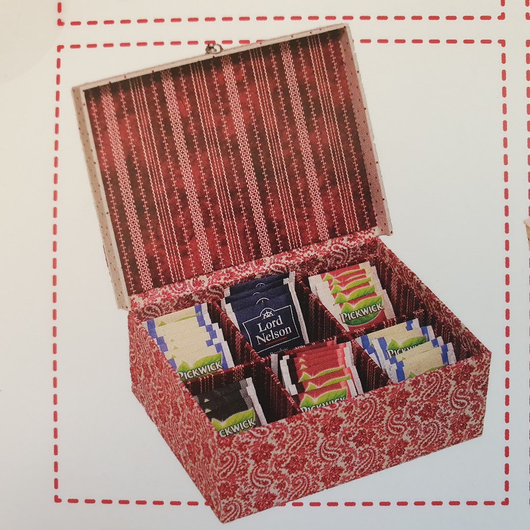 DIY Fabric Tea Box Kit - Cartonnage Cardboard Storage - Etsy