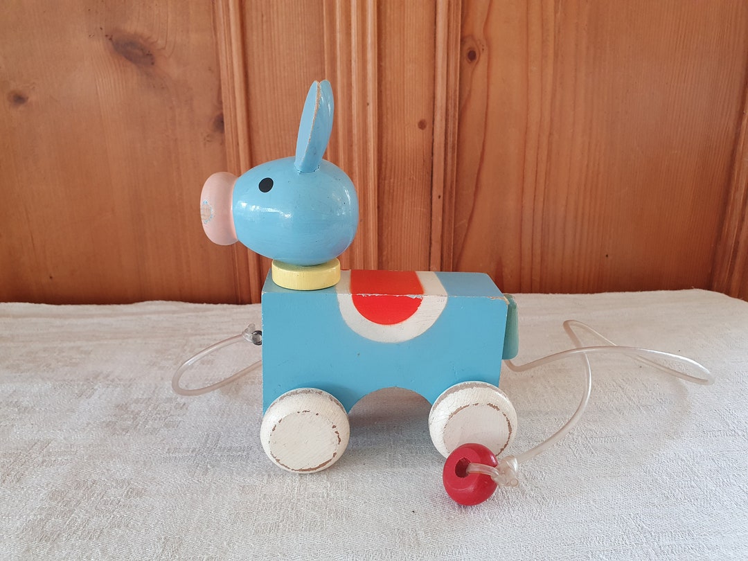 Pull Toy Donkey, Mid Century - Etsy
