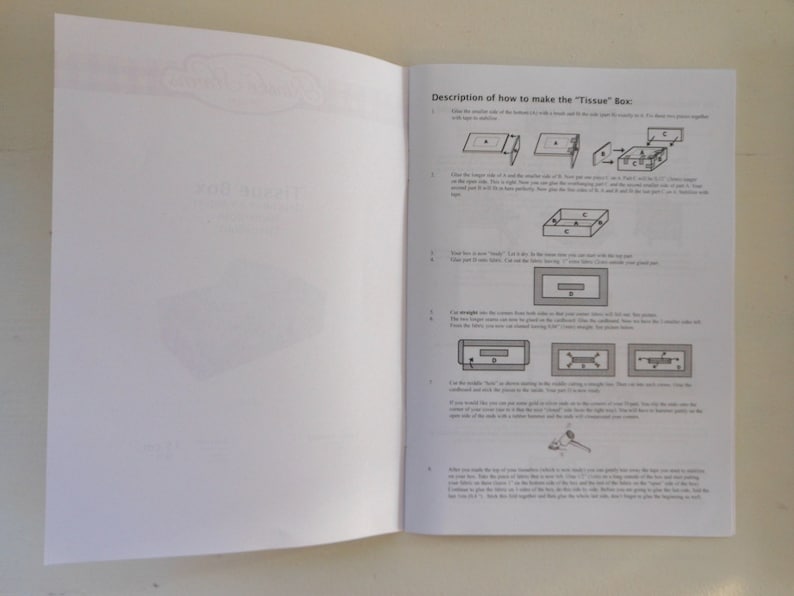 DIY Kit Tissue Box 9.3 X 7.7 X 3 237 X 12 - Etsy