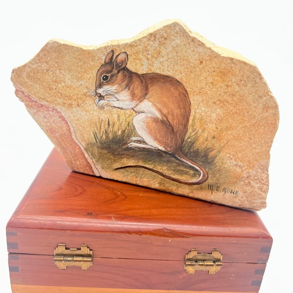 Mouse Rock Painted - Etsy