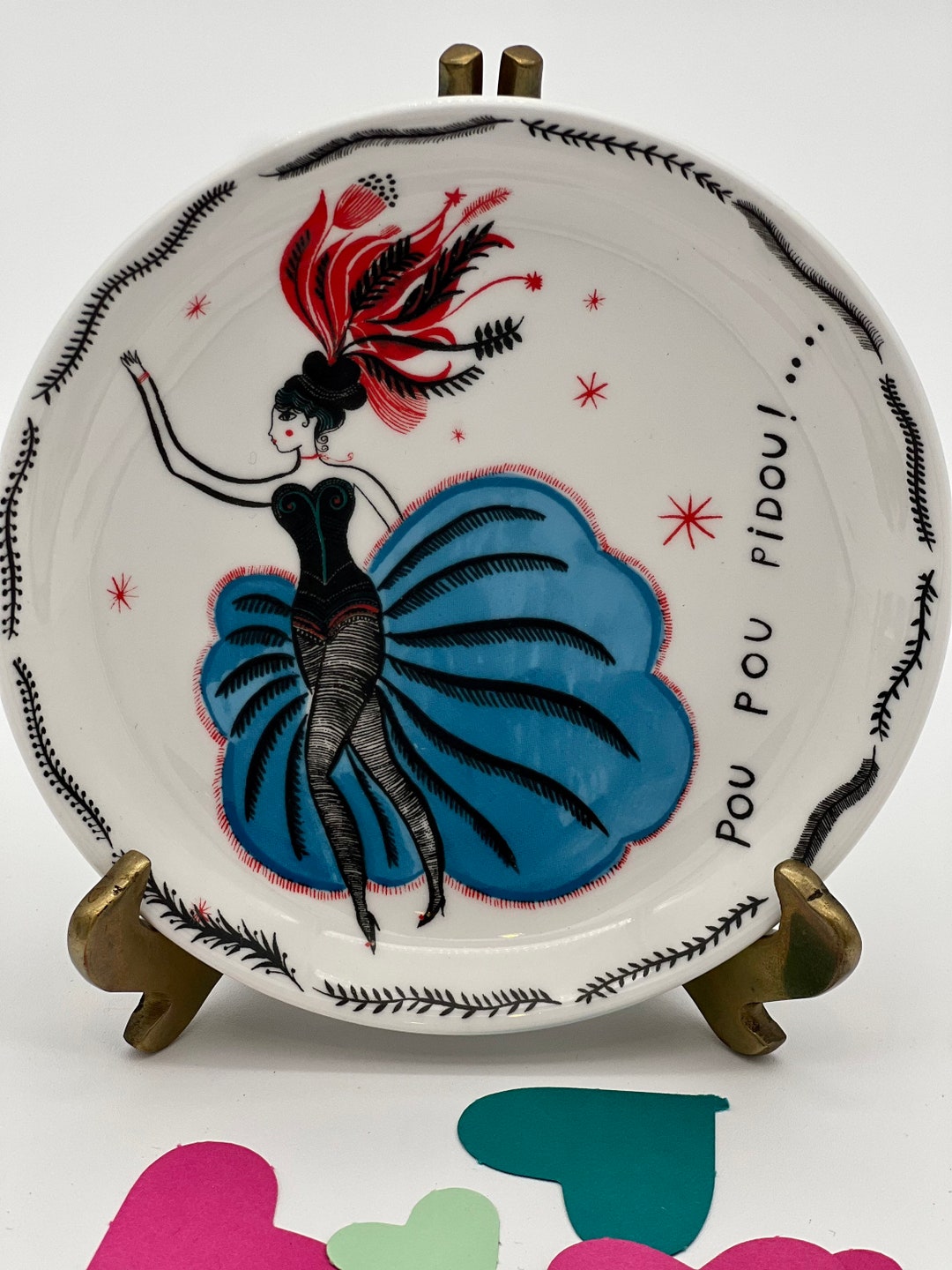 Pou Pou Pidou Plate by Fragonard Trinket Dish Snack Plate - Etsy