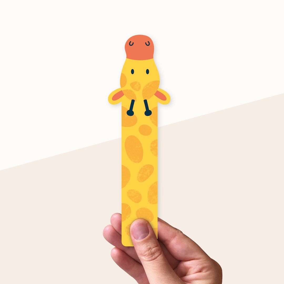 Bookmark Giraffe, Bookmark in the Form of Animal, Illustration, Bookish ...