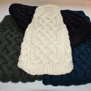 Aran Dog Sweaters/jumper in Alpaca/wool Mix, With a Traditional Aran ...