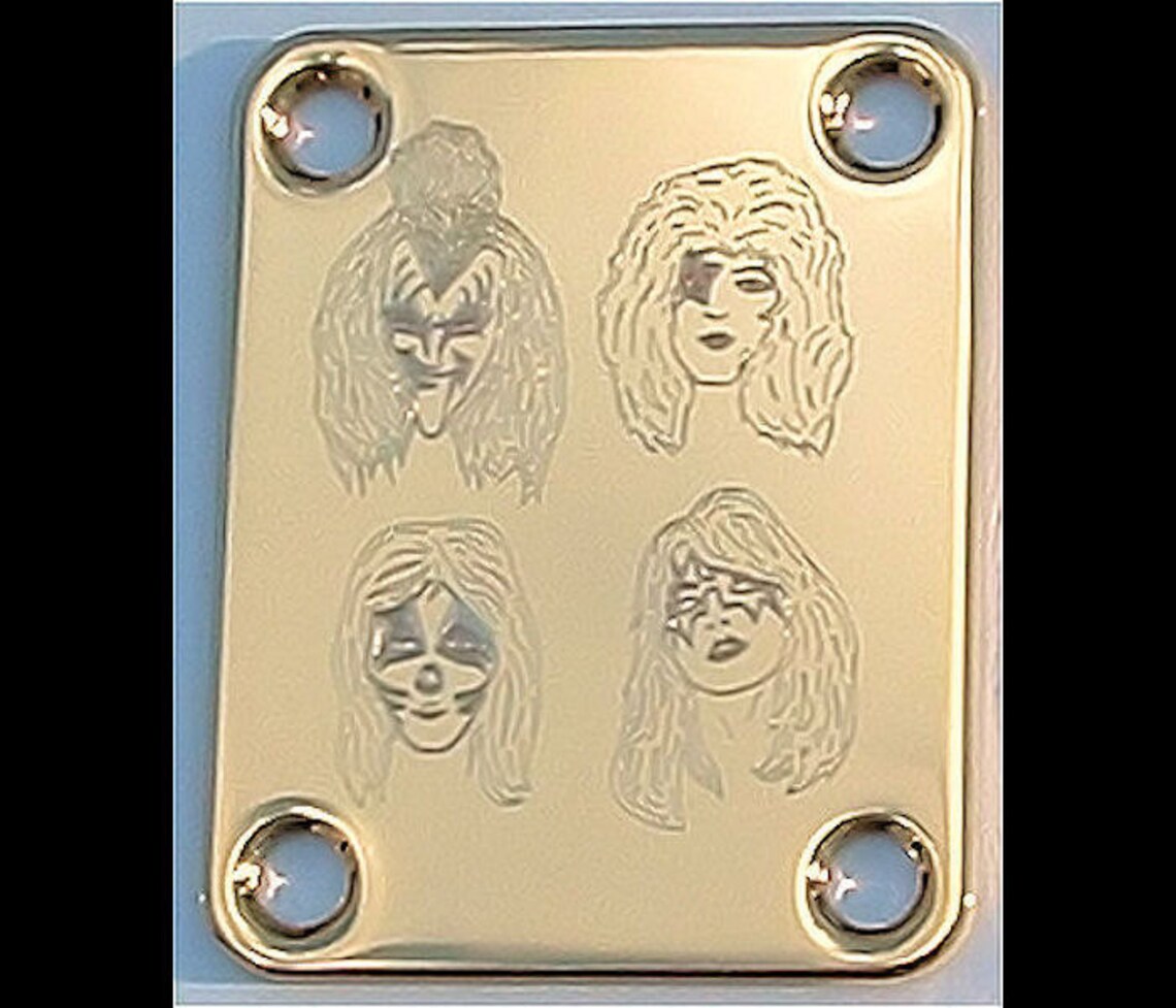 Guitar Parts Neck Mounting Plate Custom Engraved Etched - Etsy