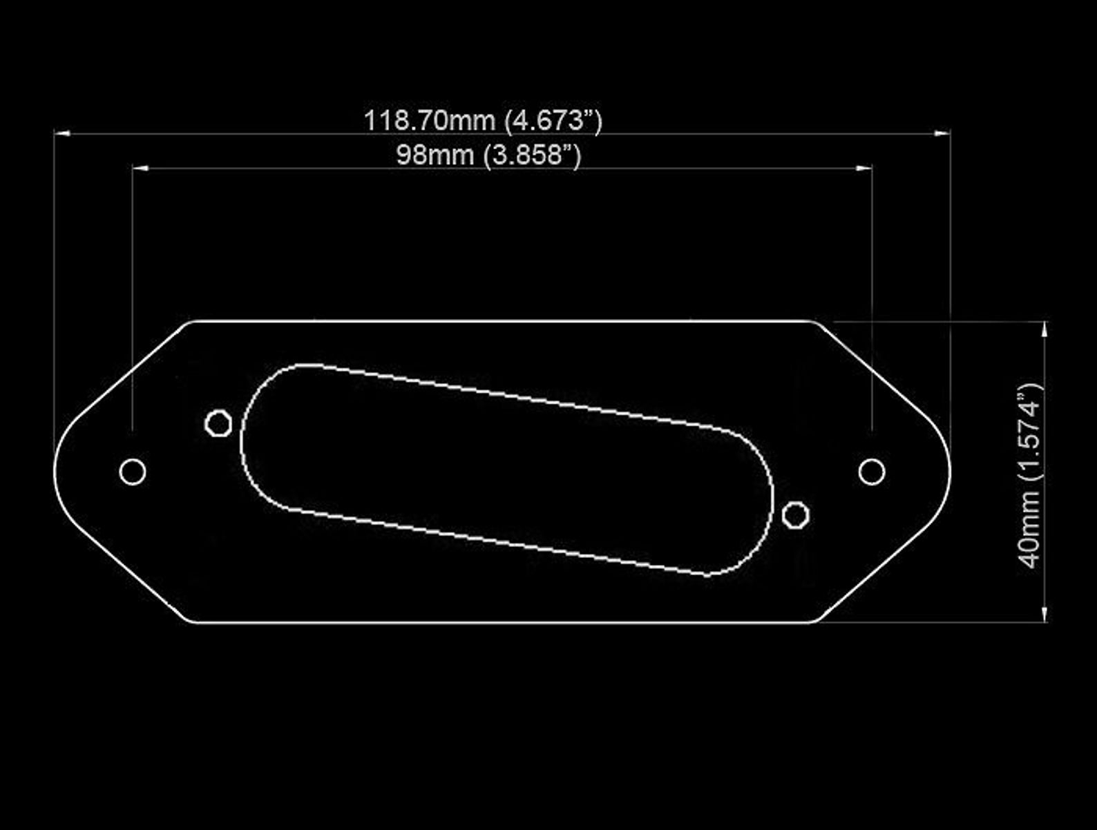 Guitar Part CONVERSION PICKUP RING Mounting Trim Bezel P90 | Etsy