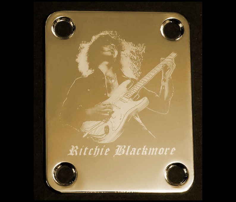 Guitar Parts Neck Mounting Plate Custom Engraved Etched - Etsy