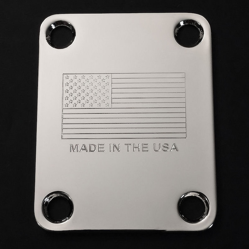 Guitar Parts - Neck Mounting Plate - Custom Engraved Etched - AMERICAN ...
