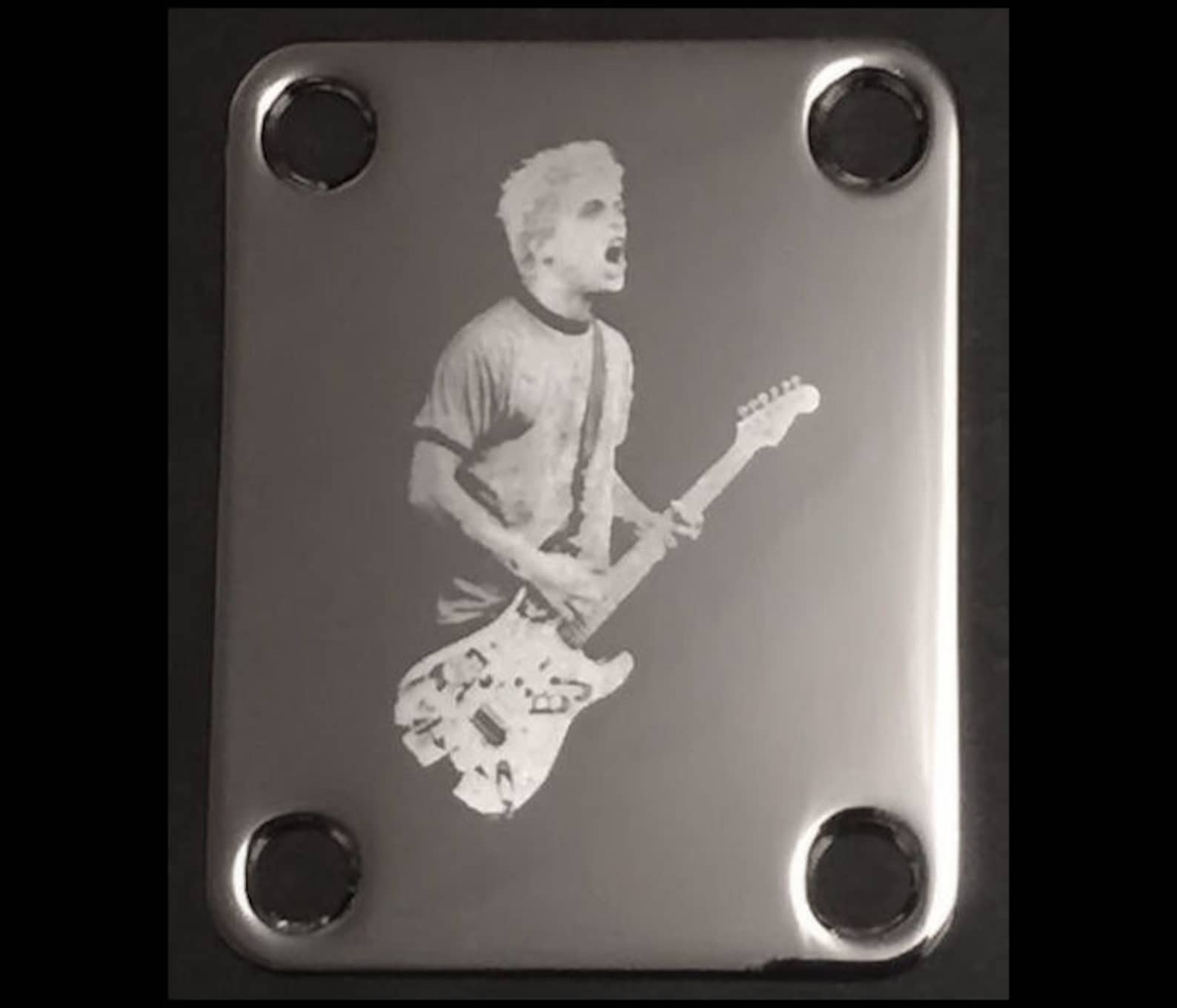 Guitar Parts Neck Mounting Plate Custom Engraved Etched | Etsy