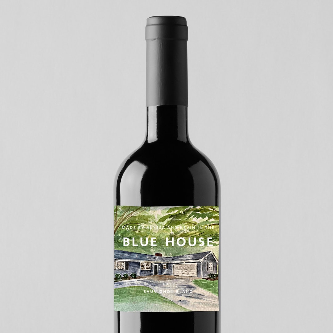 Custom Wine Labels Printed Wine Label Stickers or Digital Wine Label ...