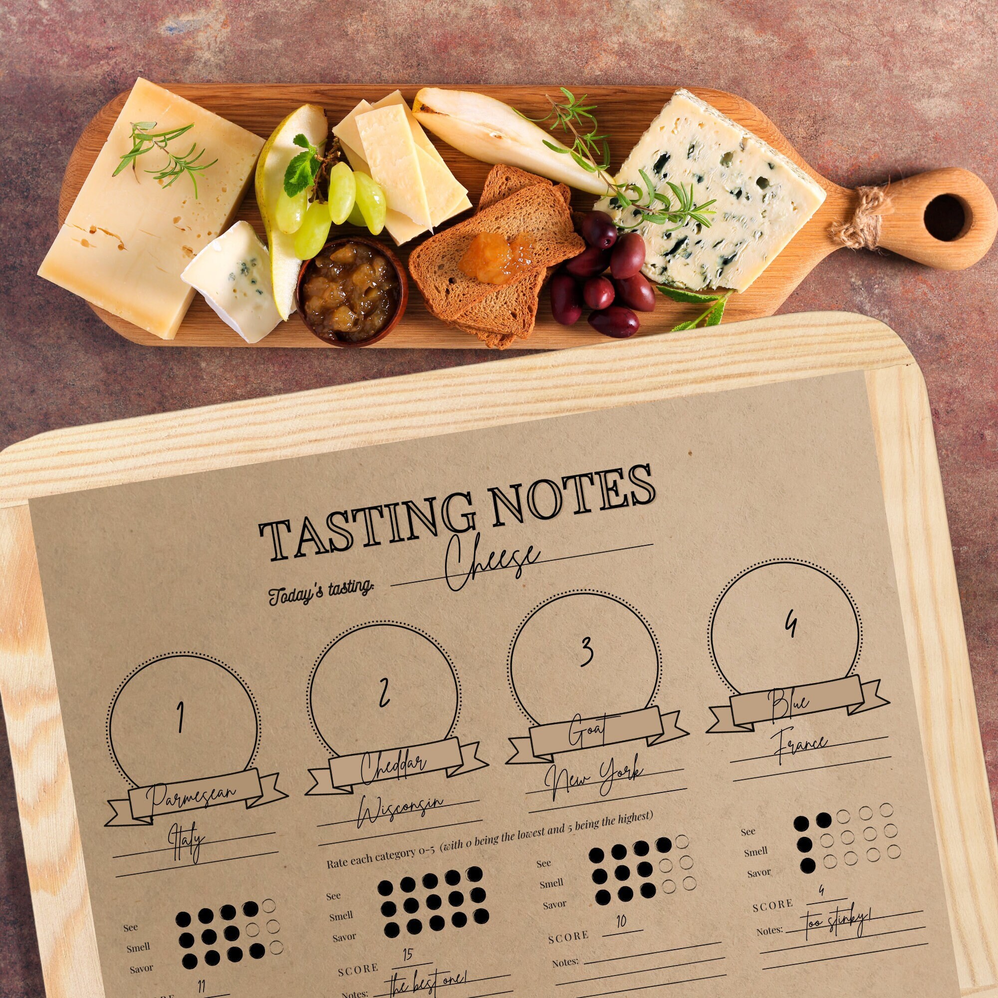 At-home Tasting Notes Instant Download Tasting Party Activity Printable ...