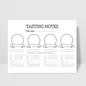 At-home Tasting Notes Instant Download Tasting Party Activity Printable ...