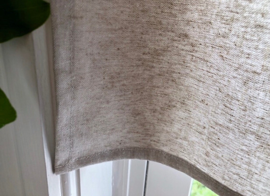 Linen window valance | Etsy