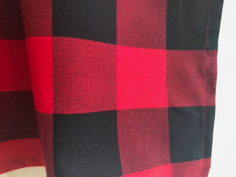 Red and Black Buffalo Plaid Curtains/valance, Anderson Check Plaid ...