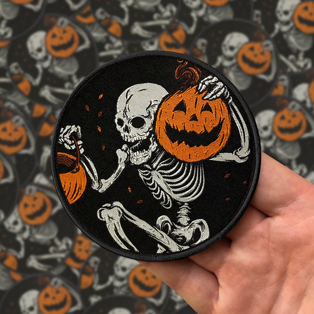 Night of the Pumpkin Woven Halloween Patch - Etsy