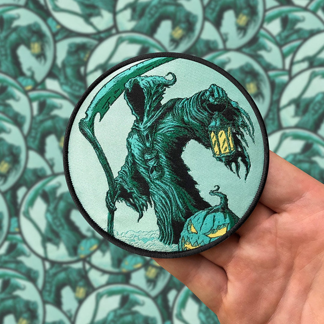 The Reaper Woven Patch - Etsy