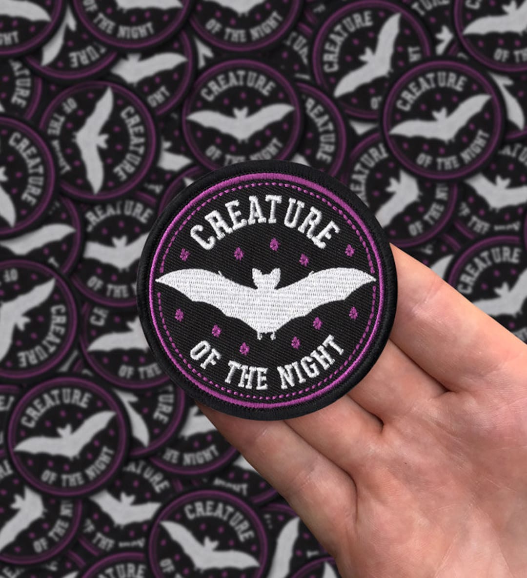 Creature of the Night Embroidered Patch - Etsy